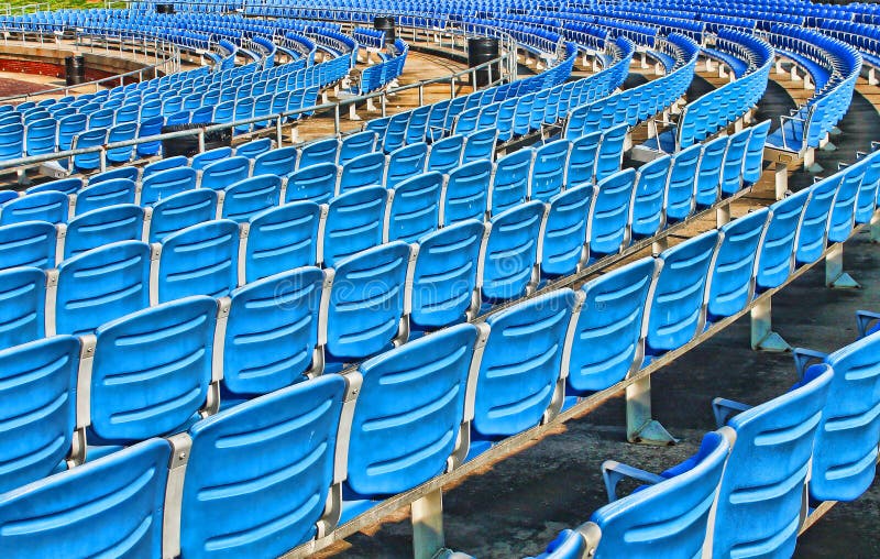 Blue Stadium Seats stock photo. Image of arena, gathering - 38730672