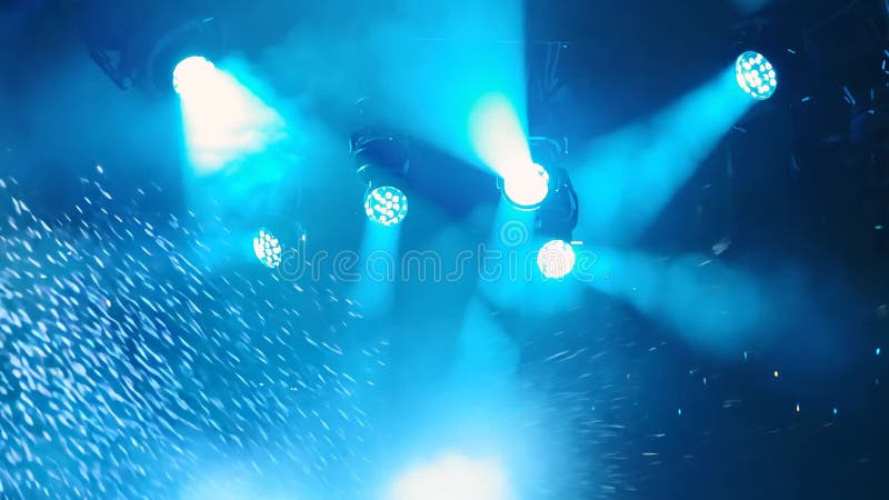 Dynamic Blue Stage Lights Creating a Vibrant Concert Atmosphere ...