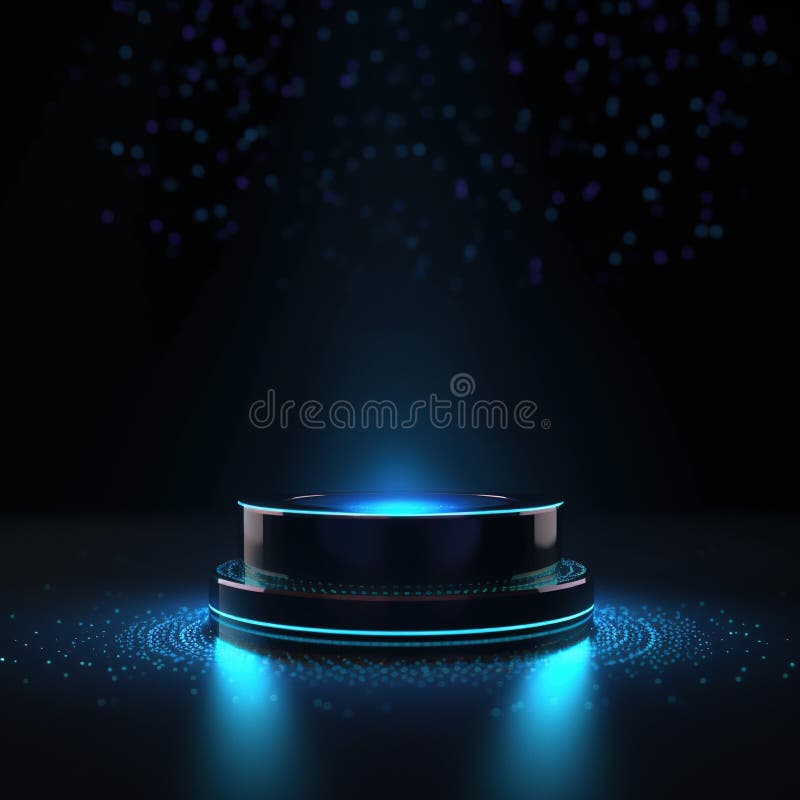 Stage Spotlight with Stage Podium Scene, Stage Spotlight on a Stage ...