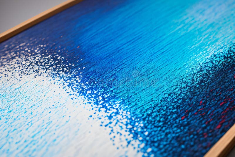 Blue Stain on Textured Paper.AI Generated Stock Illustration ...