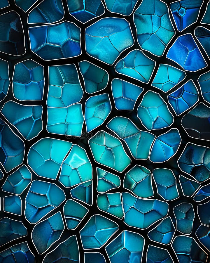 A Blue Stained Glass Background Stock Image - Image of background ...