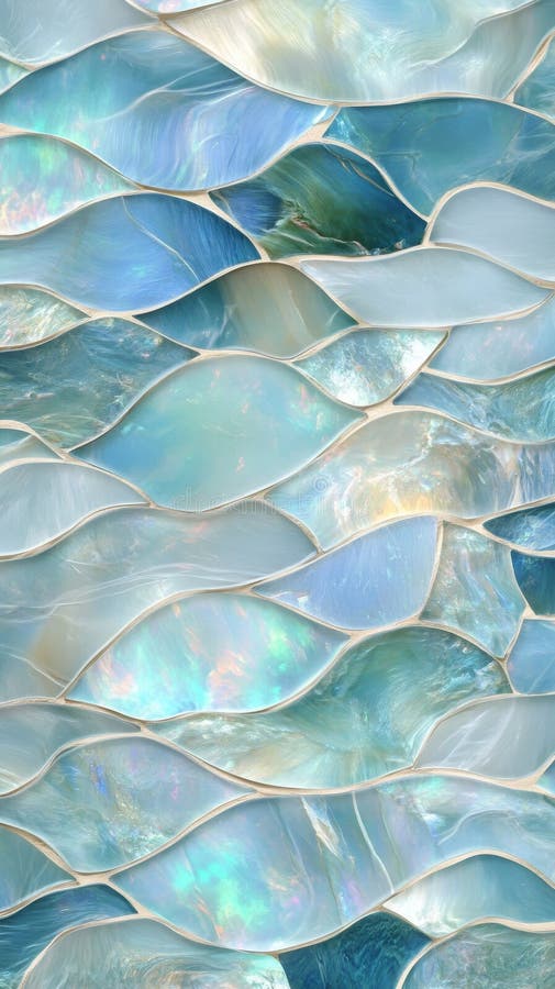 Blue Stained Glass Mosaic Background, Artistic Texture Design ...