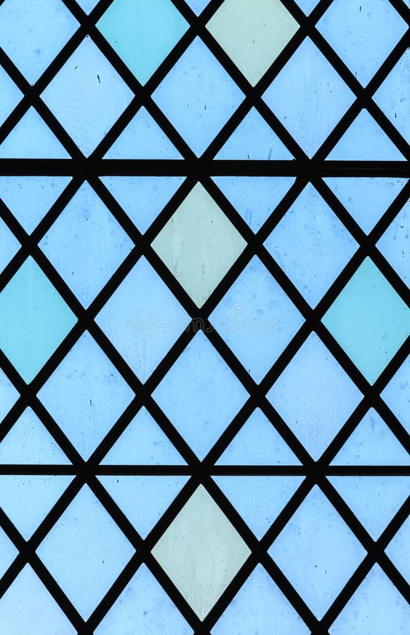 Stained Glass with Multi Colored Diamond Pattern As Background Stock ...