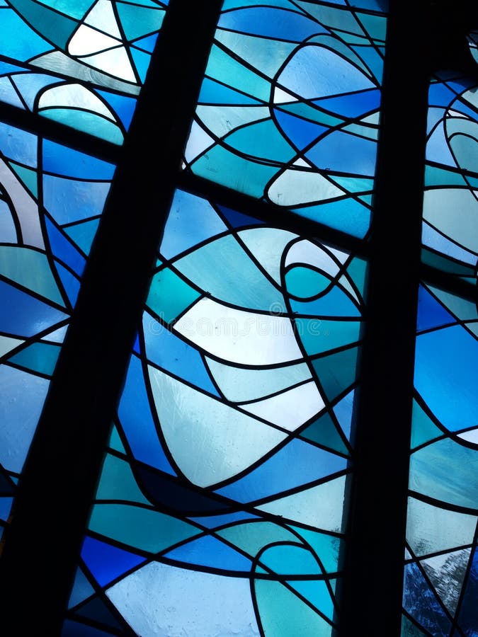 Blue Stained Glass Pattern stock photo. Image of backdrop - 1828606