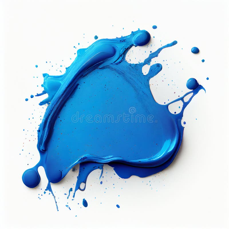 Set of Blue Stains of Different Shapes Stock Illustration ...