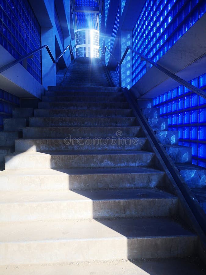 Blue stairs of Hanover stock image. Image of stairs - 263956629