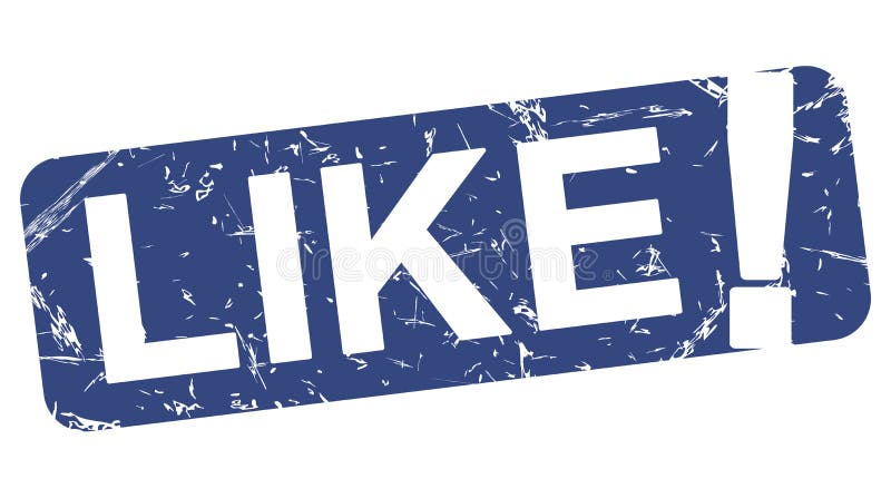 Blue stamp - like ! stock vector. Illustration of cheaper - 63789252