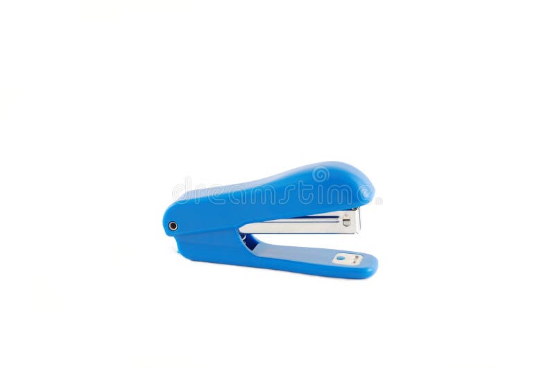 Blue stapler stock photo. Image of objects, desk, stationary - 24780104
