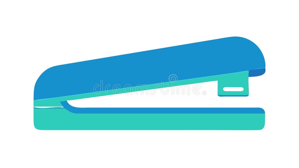 Blue Stapler Icon, for Office Supplies and Document Work, Vector Design ...