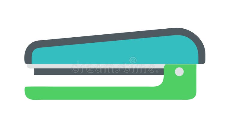 Blue Stapler Office Tool Document Binding Icon, Vector Design ...