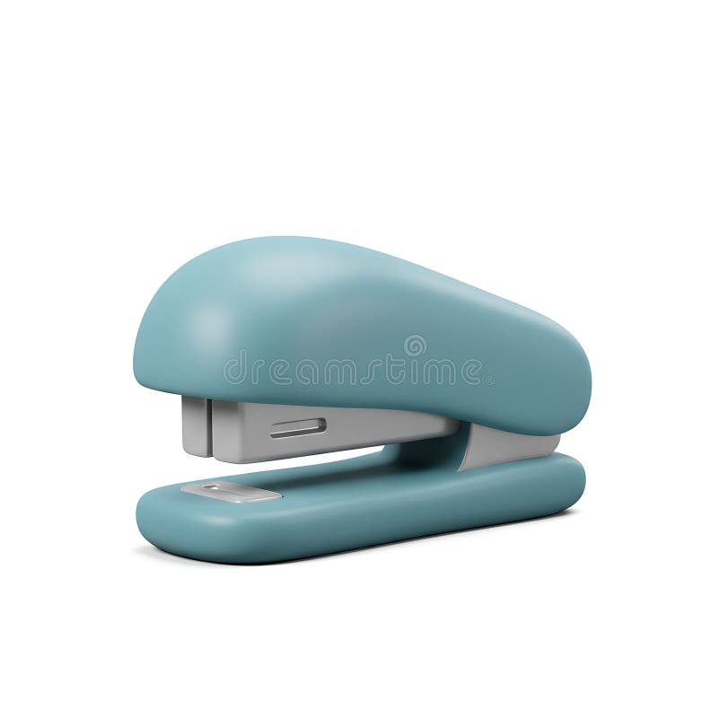 Teal Stapler: 3D Render stock illustration. Illustration of ...