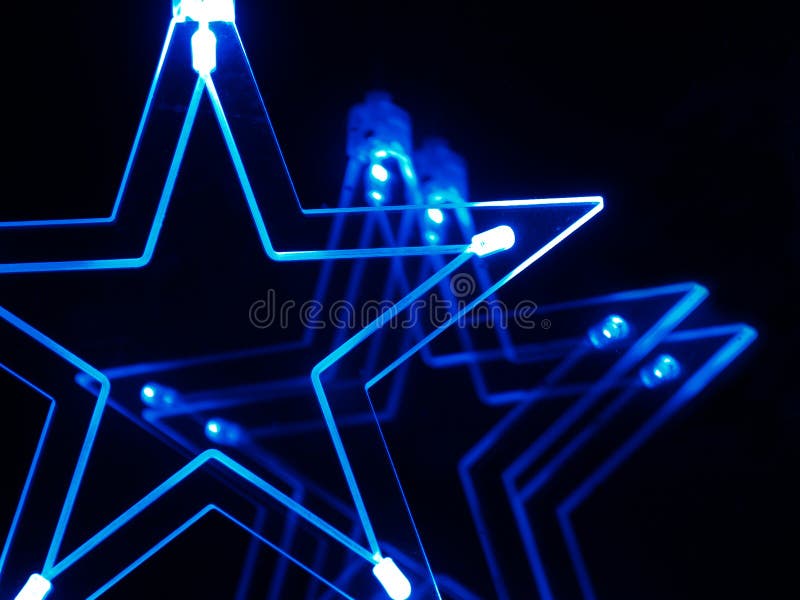 Blue Star Isolated Over White Background Stock Image - Image of ...
