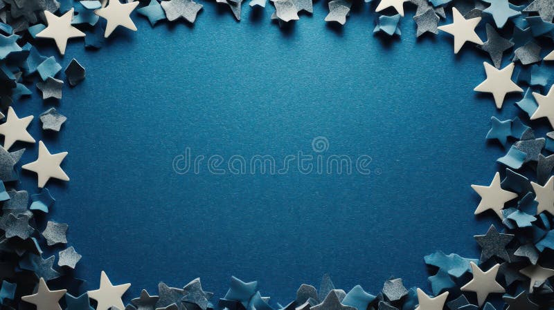 Blue Star Background, Festive Design Stock Photo - Image of abstract ...