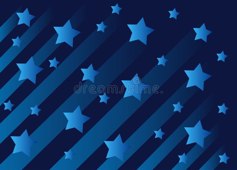 Abstract Background Blue Star Stock Illustration - Illustration of ...