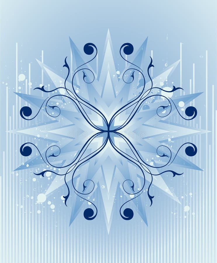 Blue Star Burst Shape Design Stock Vector - Illustration of dots ...