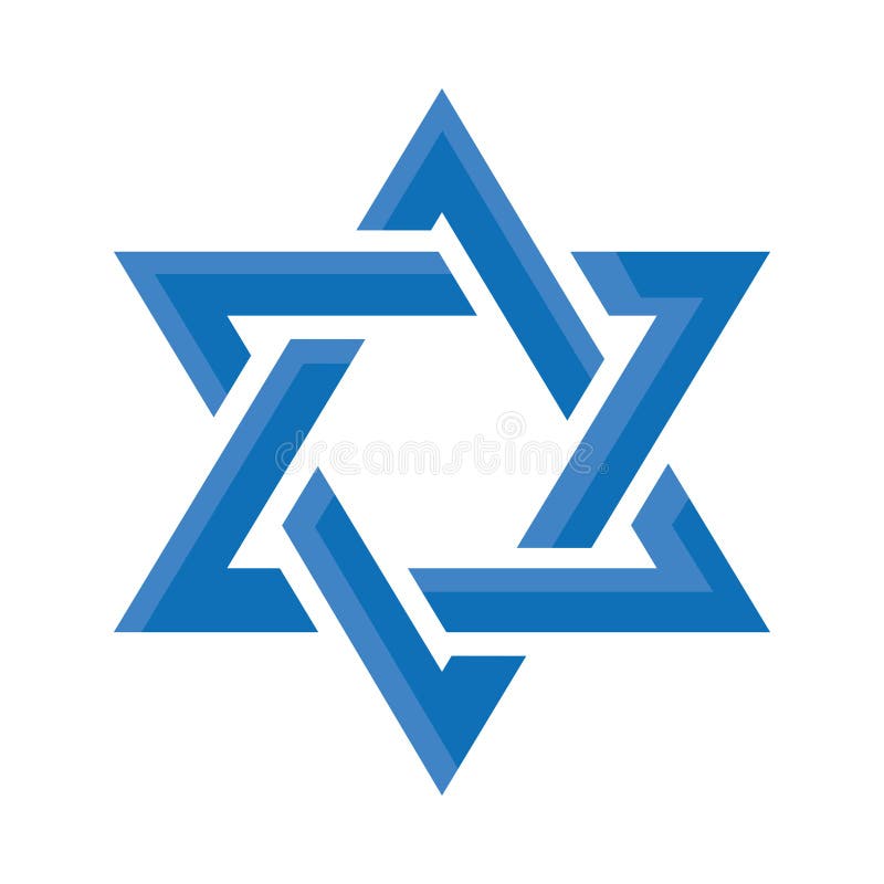 Blue star of david stock illustration. Illustration of hebrew - 357618373