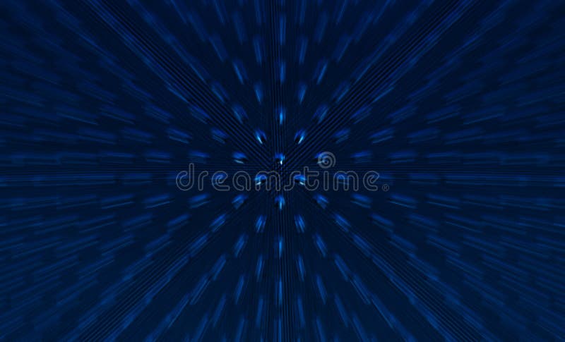 Blue Star Dot Abstract Background with Zoom Effect Stock Image - Image ...