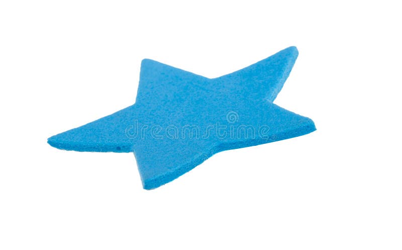 Blue star isolated stock image. Image of reflection - 312382413