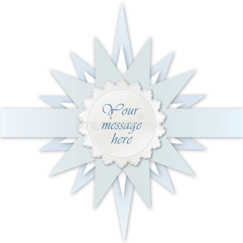 Blue Star Label. Greeting Card for Kid Bithday or Stock Vector ...