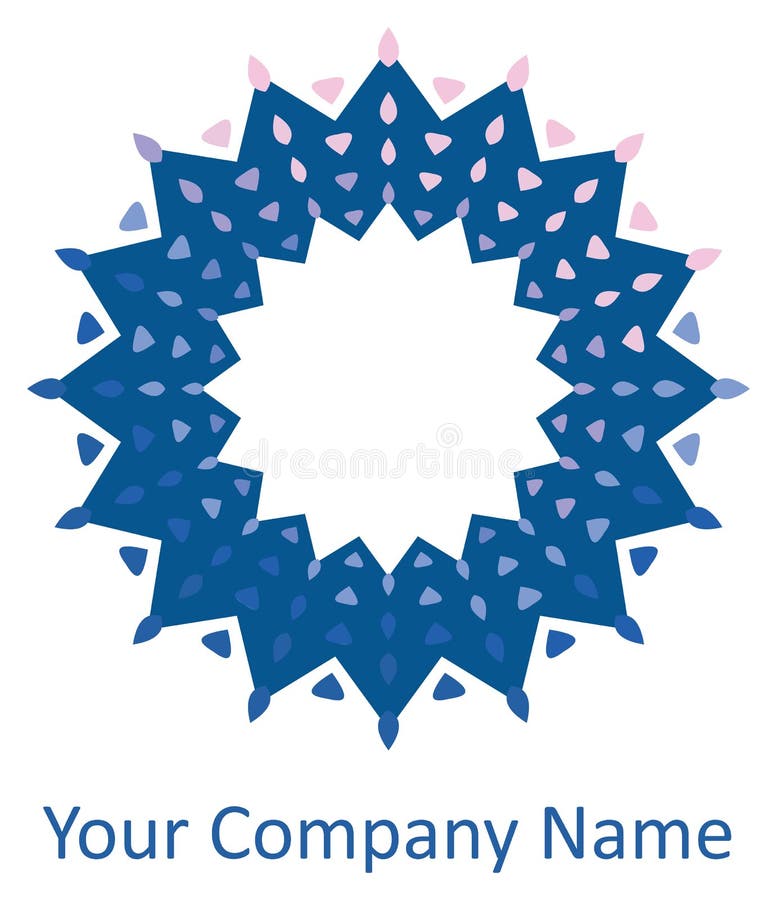 Blue star logo stock vector. Illustration of company - 28838868