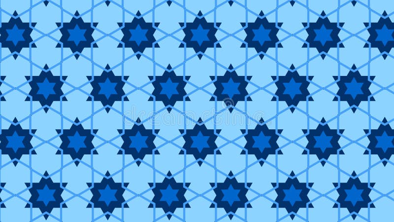 Blue Star Pattern Background Vector Illustration Stock Vector ...