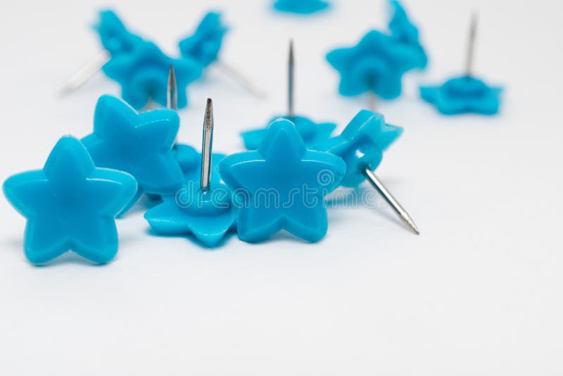 Blue star pins. stock photo. Image of back, note, collage - 60689720