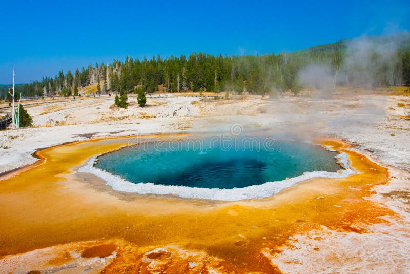 Yellowstone Hot Spring stock image. Image of hotsprings - 23254025