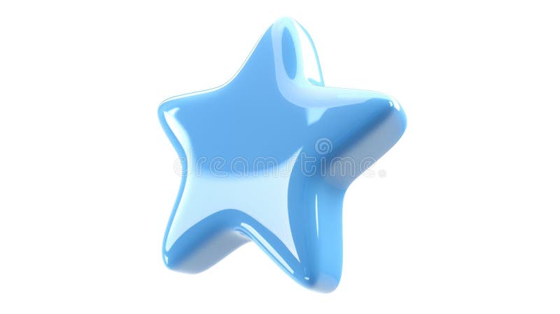 A Blue Star-shaped Object on a Plain White Background. Suitable for ...
