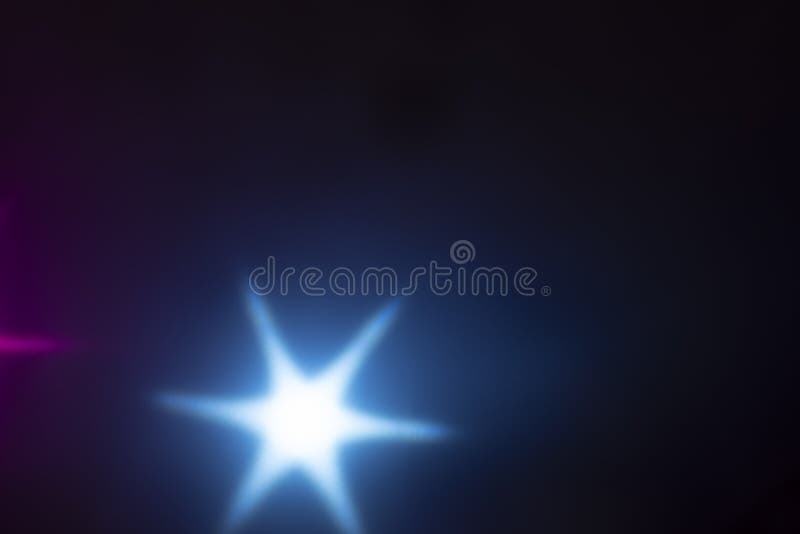Blue Star Shaped Shining Lights on an Abstract Scene Stock Illustration ...