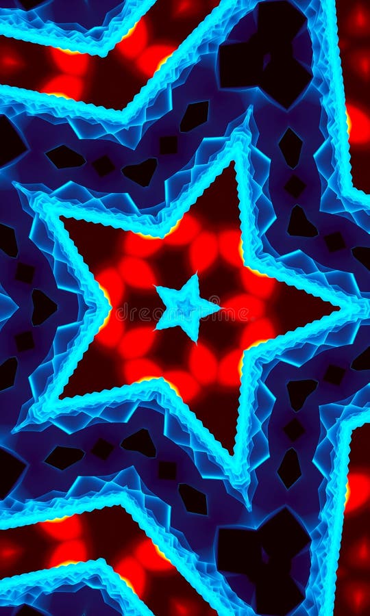 Blue Star Smarphone Wallpaper. Low Poly Modern Display Abstract Polygon ...