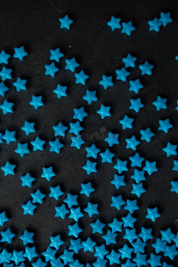 Blue Star Sugar Sprinkles Texture Stock Image - Image of minimalism ...