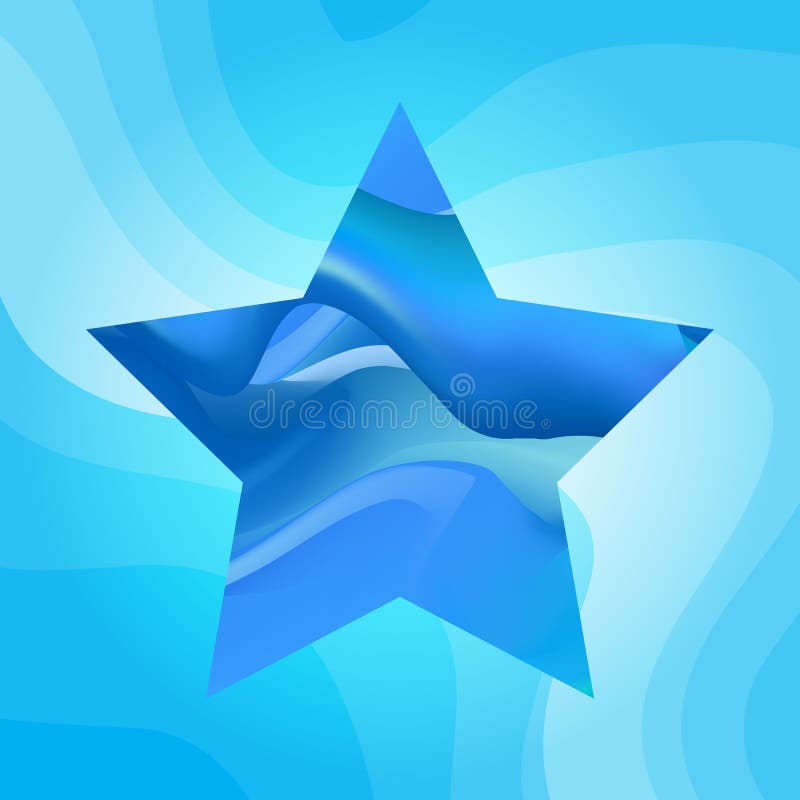 Blue Star Vector Background Stock Vector - Illustration of background ...