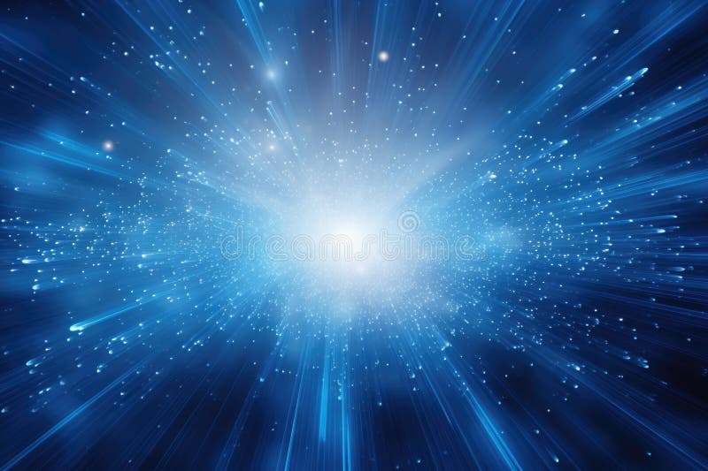 Blue Starburst Light Rays stock illustration. Illustration of backdrop ...