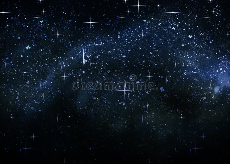 Blue starry space stock illustration. Illustration of black - 223007922