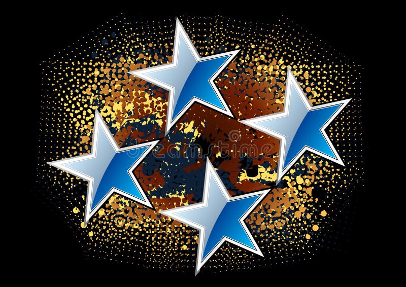 Blue stars stock vector. Illustration of star, dark, blue - 17347026