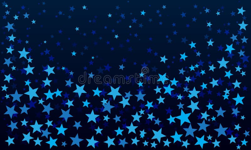 Blue Stars Abstract Background. Dark Starry Pattern for Your Business ...