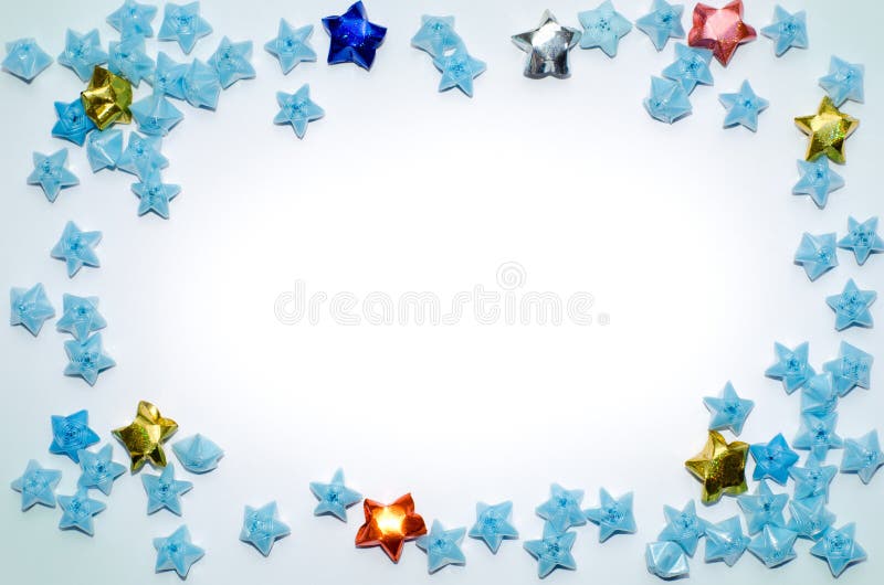 Blue stars border stock photo. Image of beauty, colour - 21903848