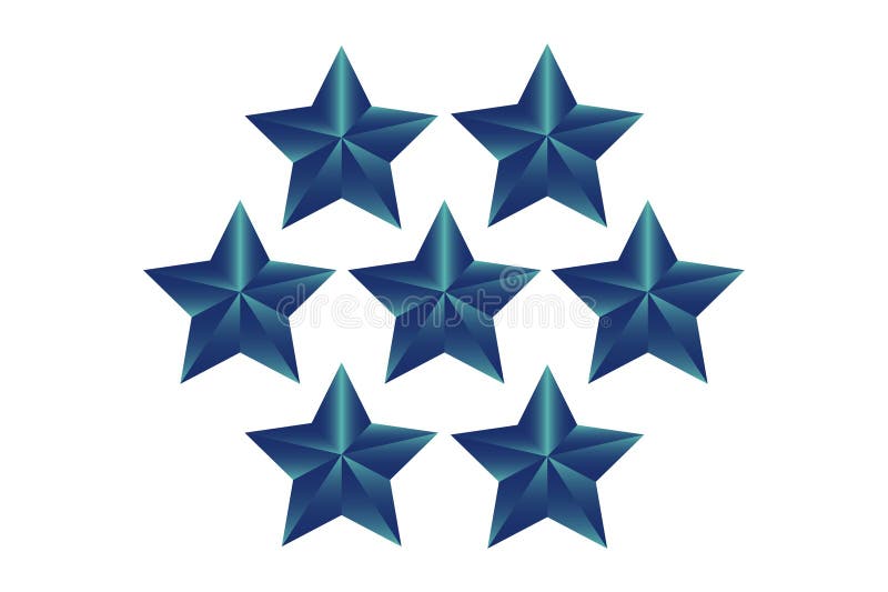 Blue Stars Cluster Icon for Celestial, Space-themed, Patriotic, and ...