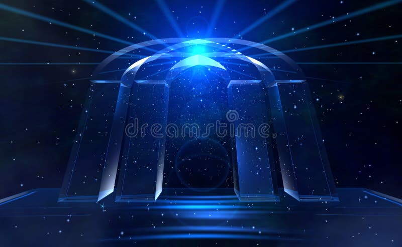 Mystical gate of dreams stock illustration. Illustration of mystical ...