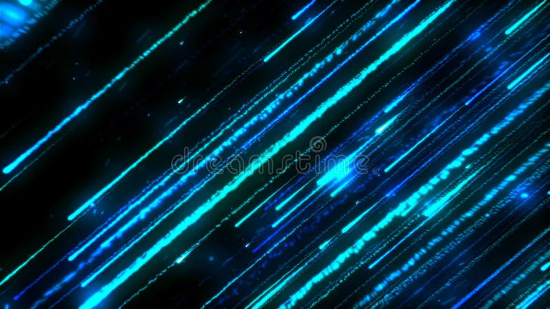 Blue Stars Rain. 3D Rendering. Stock Illustration - Illustration of ...