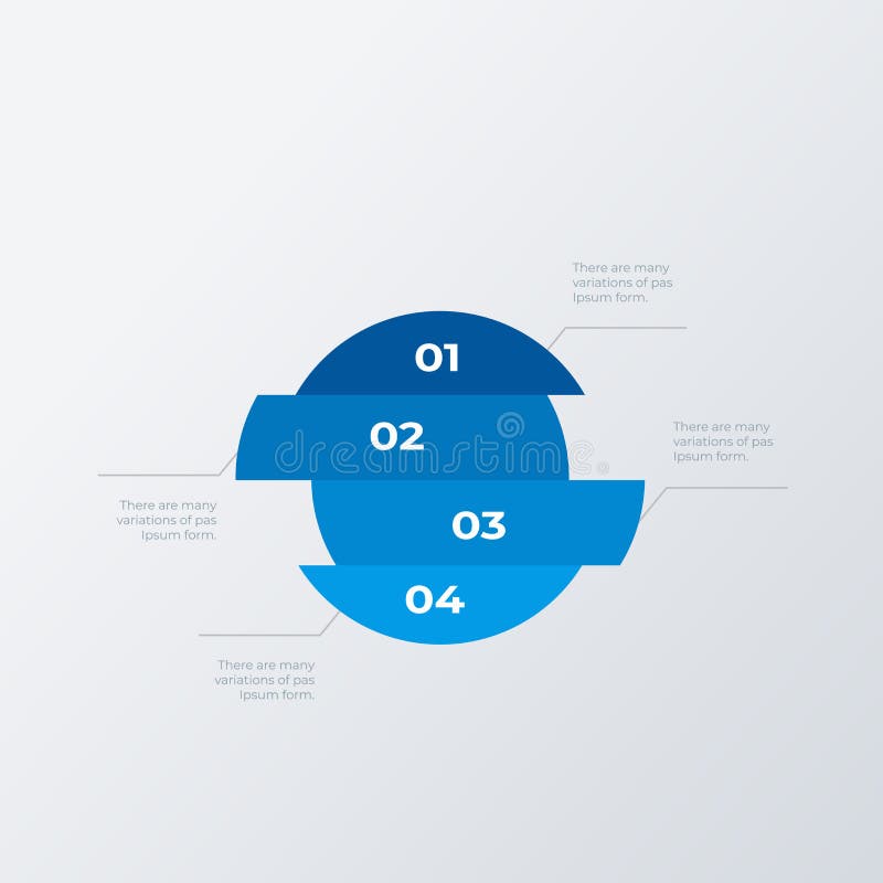 Blue Statistical Infographic Template Design. Business Concept ...