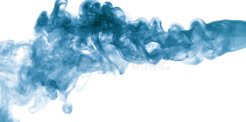 Blue Steam on the Black Background Stock Photo - Image of abstract ...