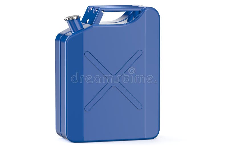 Blue steel jerrycan stock illustration. Illustration of canister - 54514601
