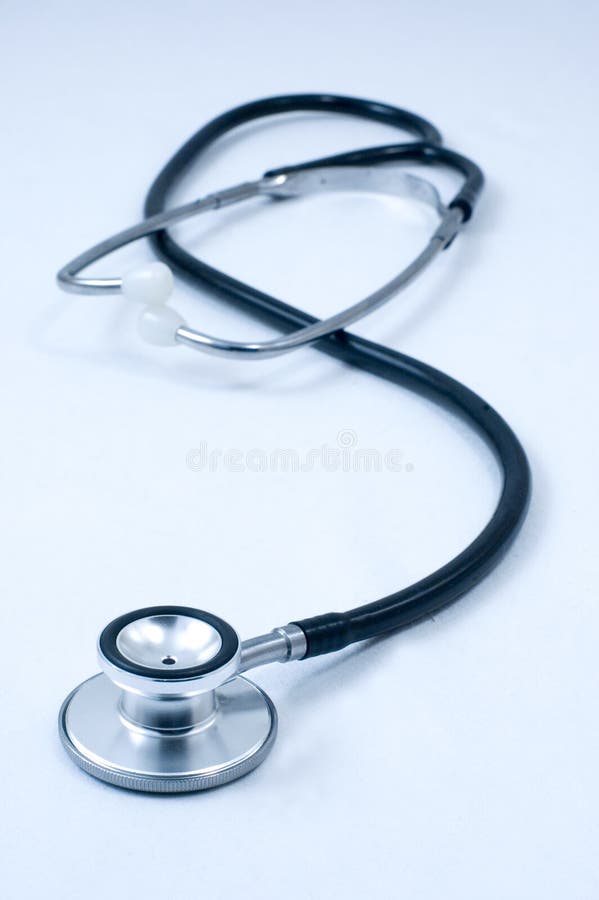 Blue stethoscope stock image. Image of scientific, heart - 634373