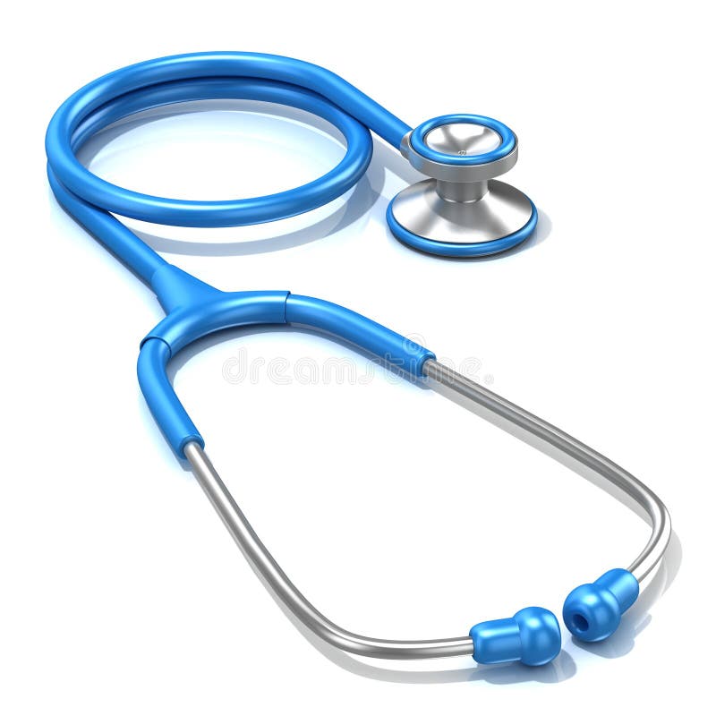 Blue Stethoscope As Frame, with Space for Text Stock Illustration ...