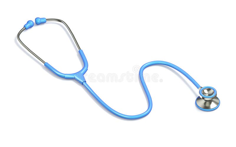 Blue Stethoscope As Frame, with Space for Text Stock Illustration ...