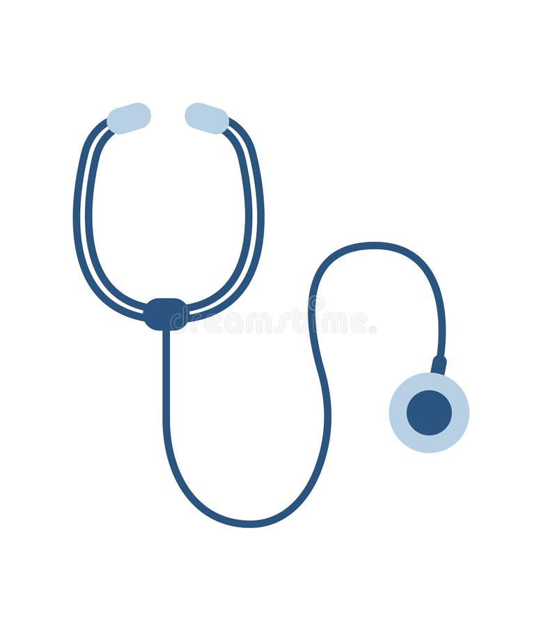 Blue stethoscope design stock vector. Illustration of equipment - 221066537