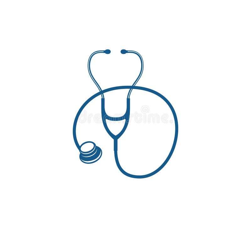 Blue Stethoscope Vector Graphic Design for Logo or Illustration Stock ...