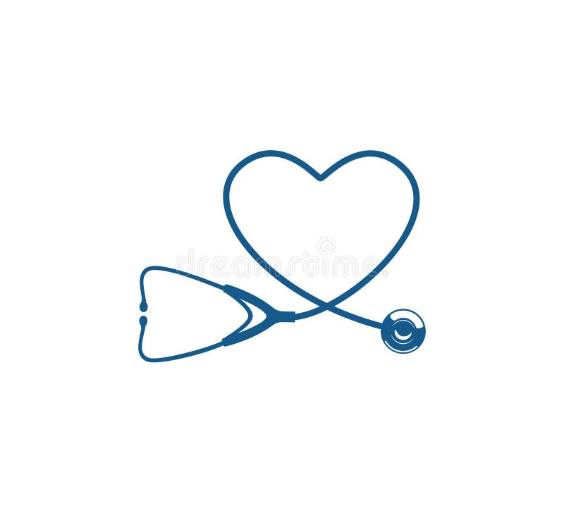 Blue Stethoscope Vector Graphic Design for Logo or Illustration Stock ...