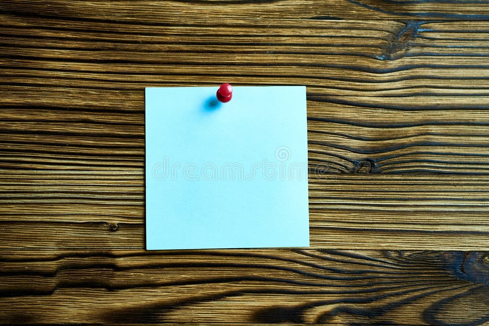 Blue Sticker Fixed with a Red Button. Stock Image - Image of lighting ...